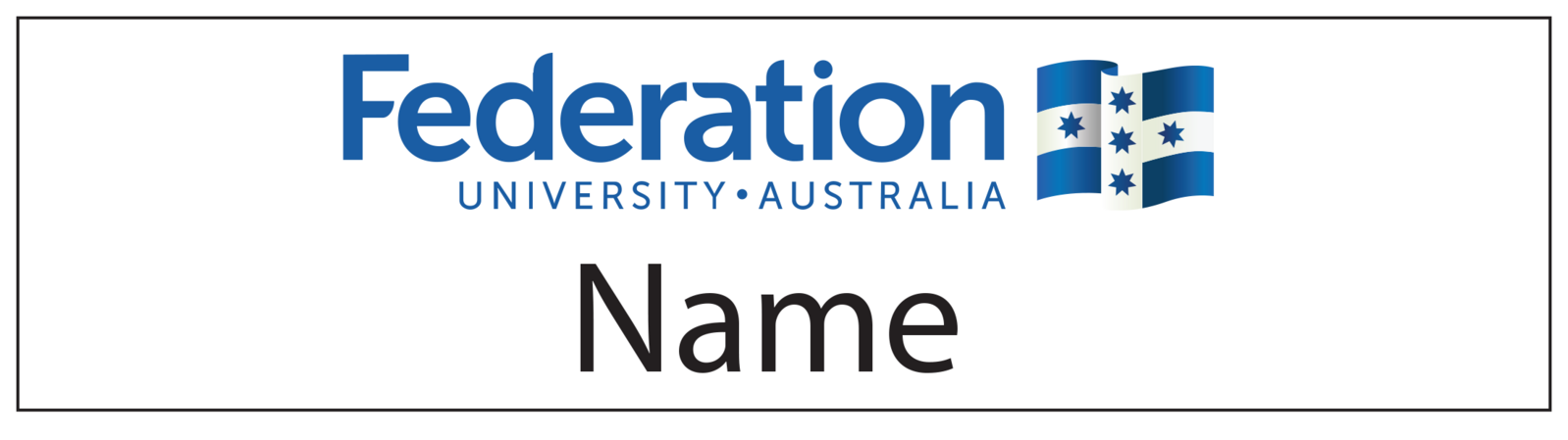 FEDU Federation University Name Badge